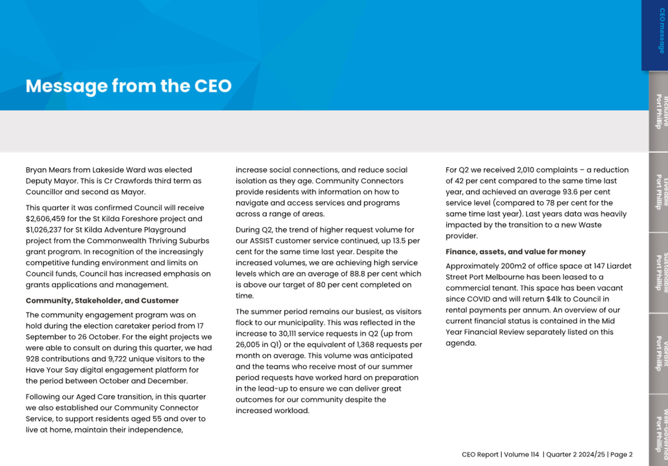 Agenda of Meeting of the Port Phillip City Council - Wednesday, 19 ...