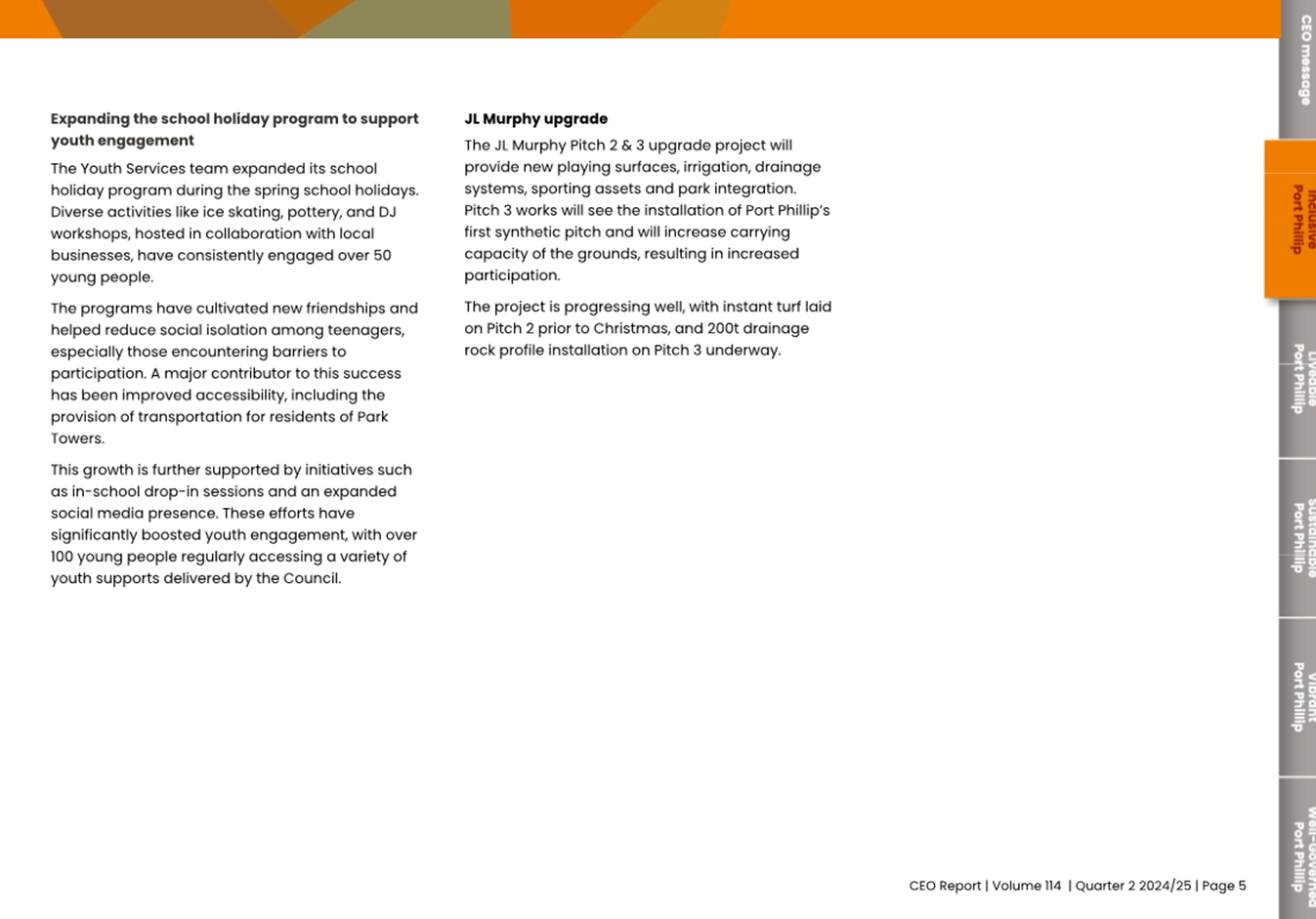 Agenda of Meeting of the Port Phillip City Council - Wednesday, 19 ...