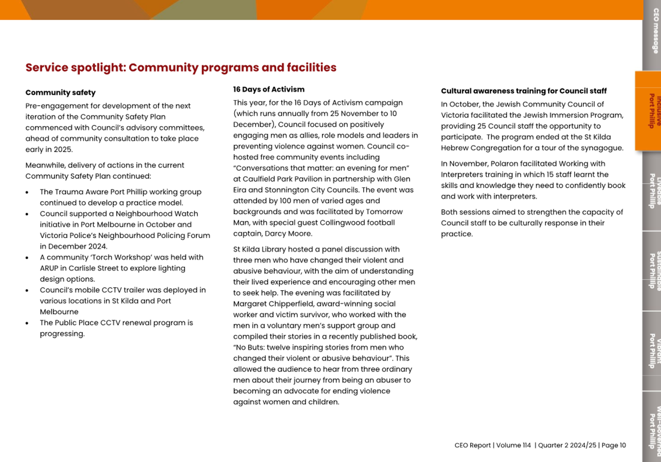 Agenda of Meeting of the Port Phillip City Council - Wednesday, 19 ...