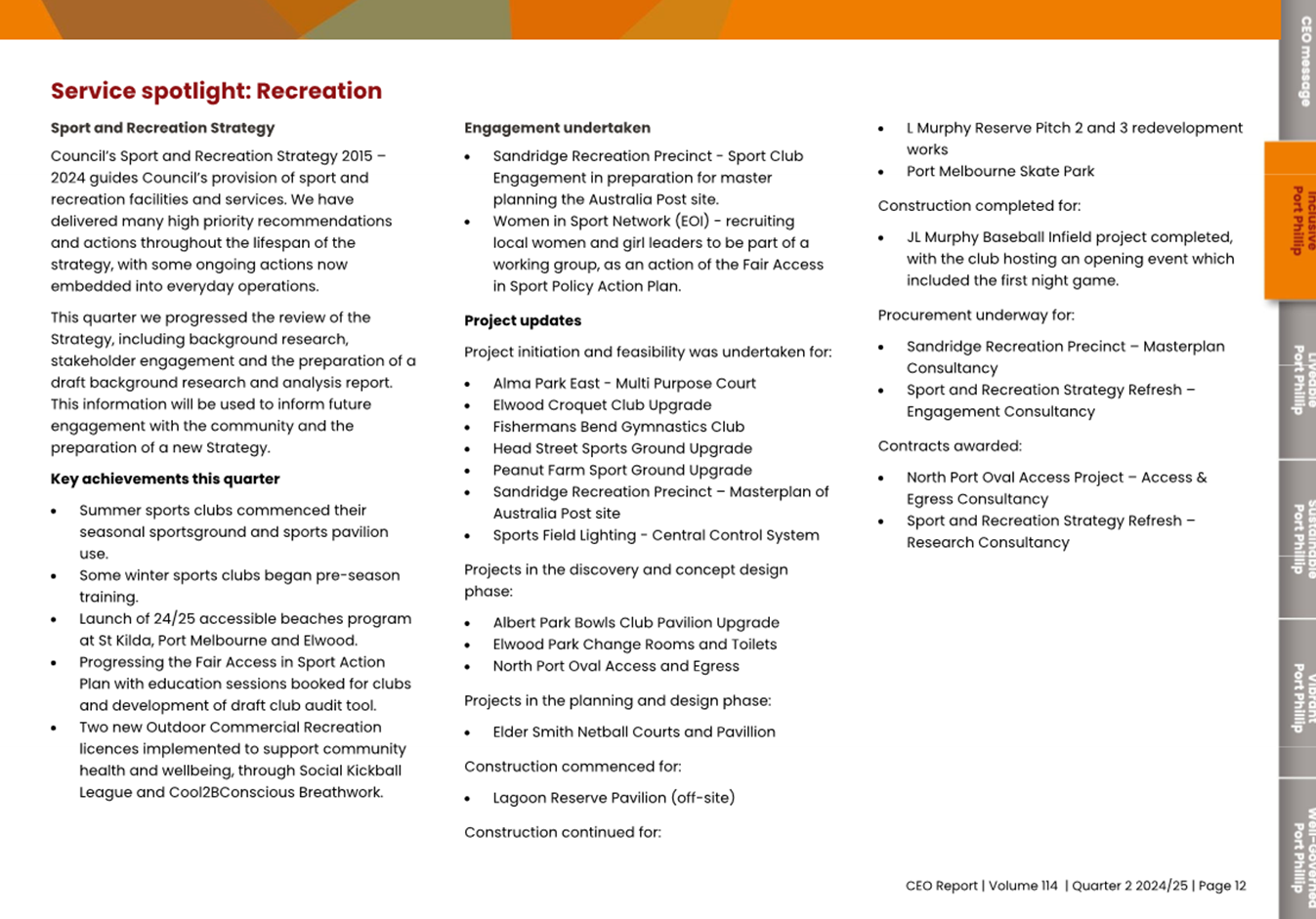 Agenda of Meeting of the Port Phillip City Council - Wednesday, 19 ...