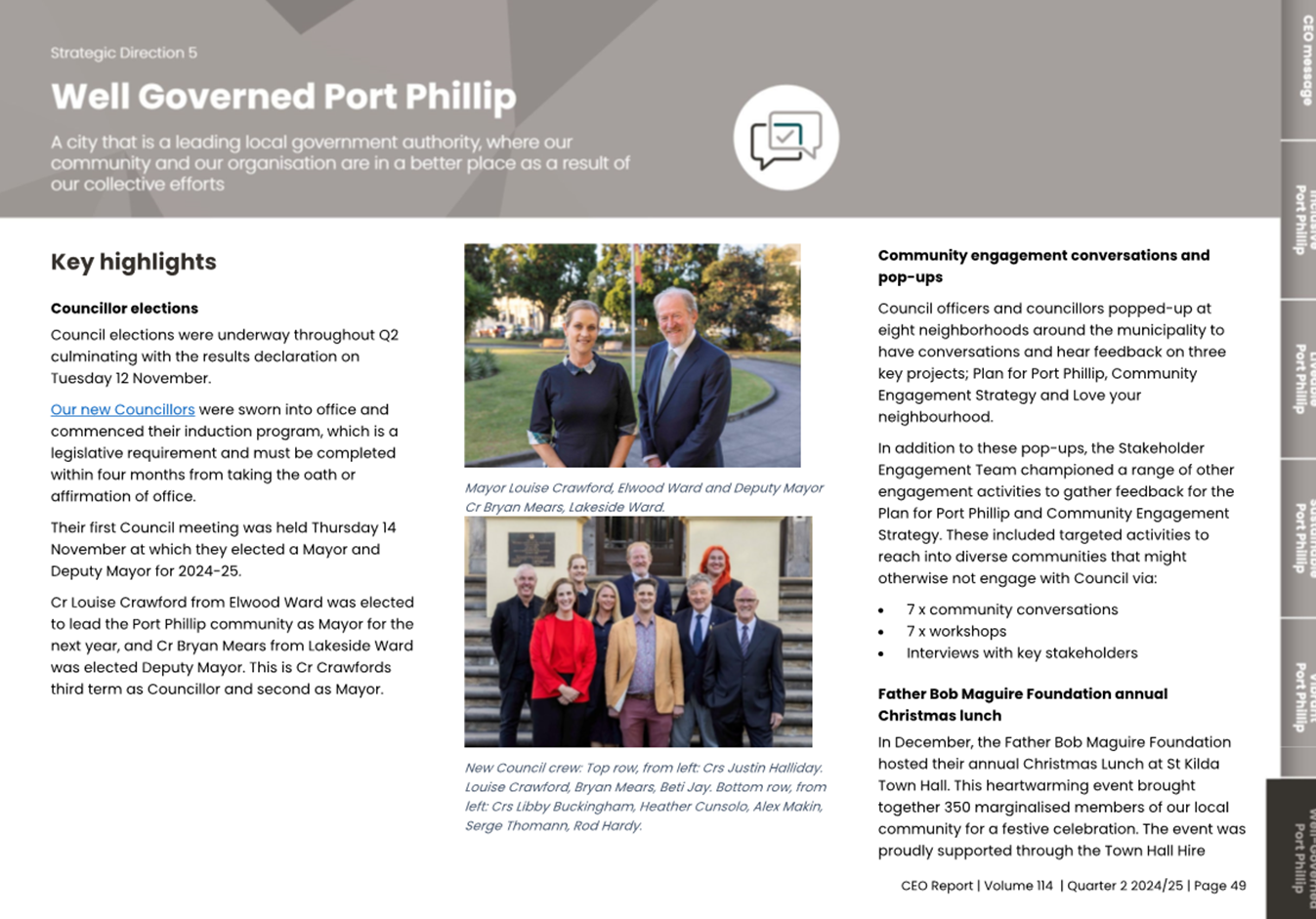 Agenda of Meeting of the Port Phillip City Council - Wednesday, 19 ...