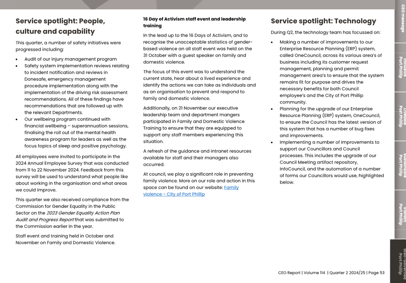 Agenda of Meeting of the Port Phillip City Council - Wednesday, 19 ...